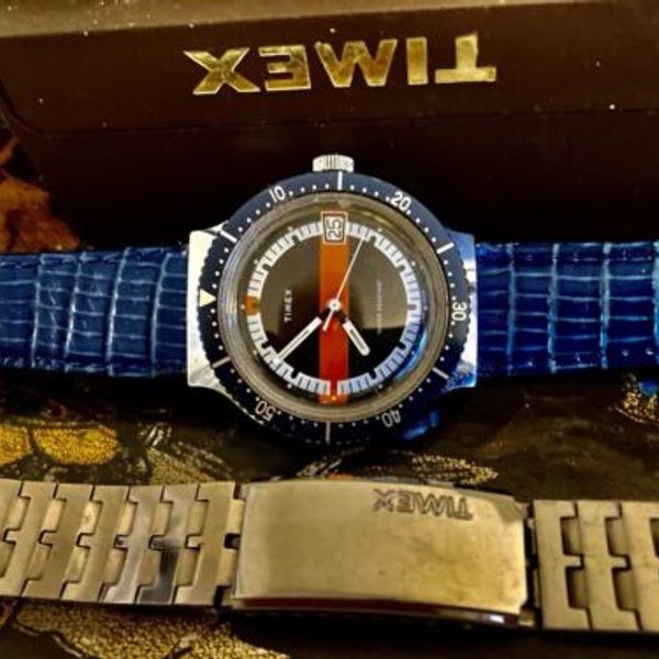 VINTAGE TIMEX 1970s MECHANICAL DIVERS STYLE WATCH,WORKING.great ...
