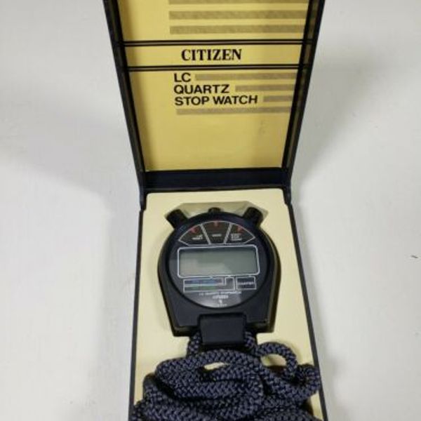 Rare Vintage Citizen LC Quartz LSW-030 Stopwatch in original presentation case | WatchCharts ...