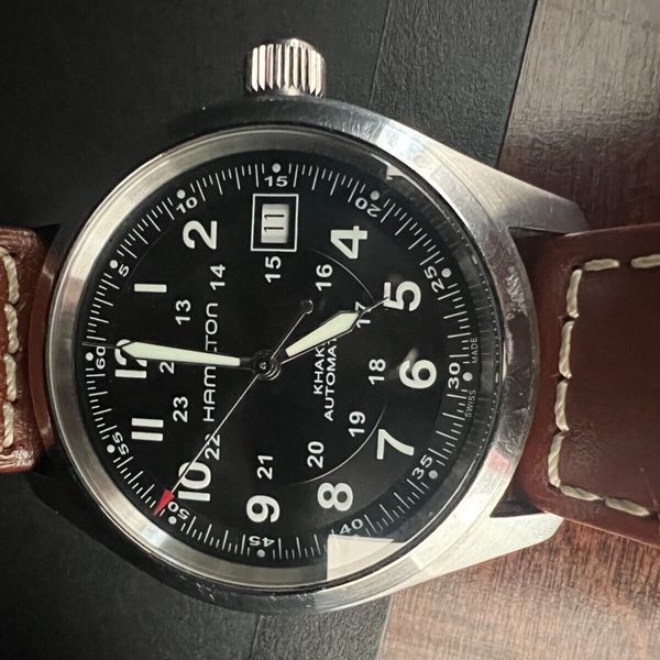 hamilton khaki field automatic 38mm H-10 movement | WatchCharts Marketplace