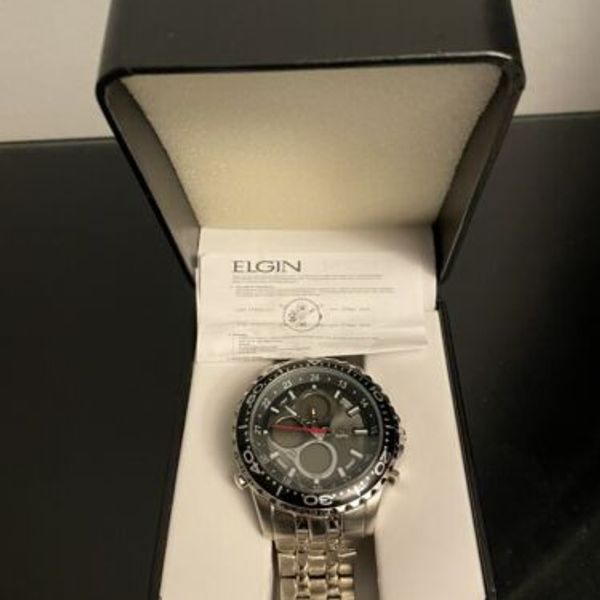 Men's Stainless Elgin Digital & Analog MZB Watch!!! | WatchCharts ...