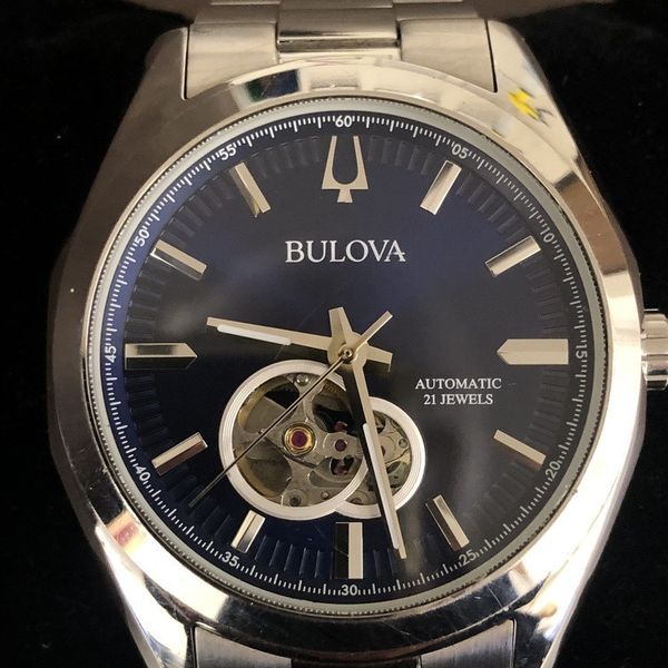 Bulova Surveyor Automatic Men's Watch 96A275 Blue Dial 42mm ...