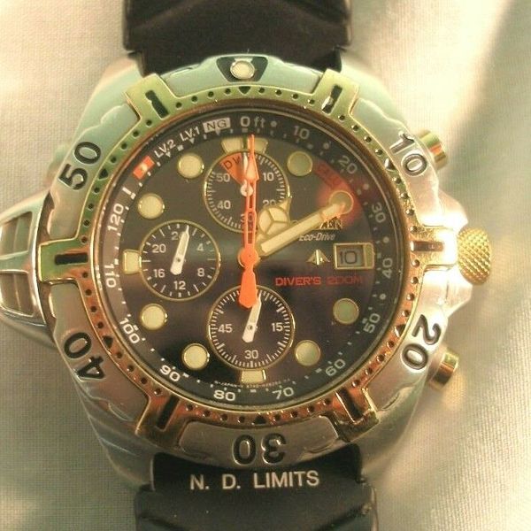 Citizen Eco Drive Aqualand Diver Promaster B741-S012929 Chronograph ...