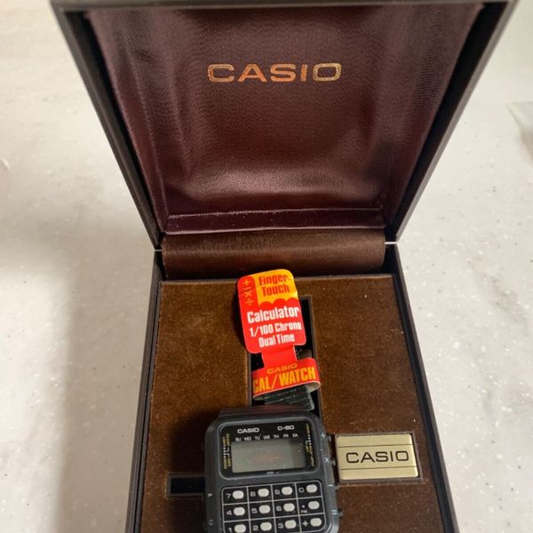 VINTAGE Casio C-80 (Module 133) Calculator Watch Complete PARTS OR ...