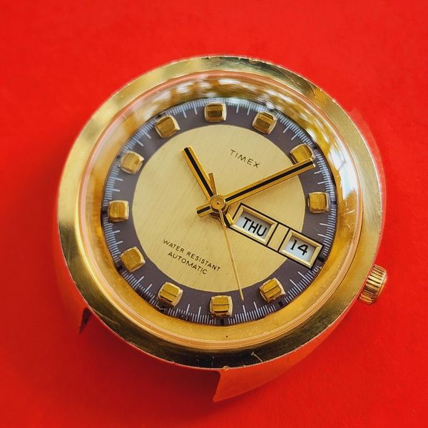 Timex Automatic Day Date Dail Watch Vintage 468603373 For Repair ...