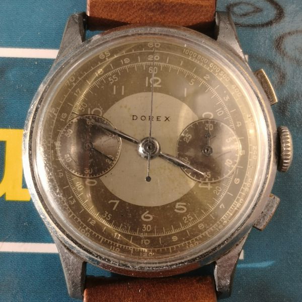 [WTS/WTT] 1940's dorex military style chronograph Landeron Cal. 48 ...