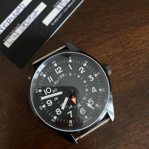 FS: Unworn Sangin Dark Overlord Quartz (not a flipper!) $410 | WatchCharts