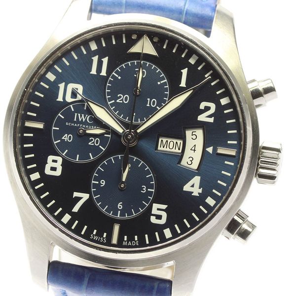 Box with warranty [IWC SCHAFFHAUSEN] IWC Pilot Watch Chronograph Petit ...