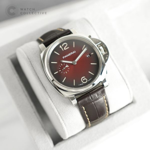 Panerai Luminor Due 42mm Red Vignette Burgundy Dial PAM01424 ...