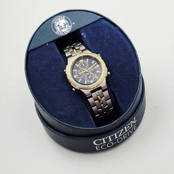 Men's SOLAR TITANIUM Watch CITIZEN Eco-Drive 0870-H17516. Alarm. Chrono ...