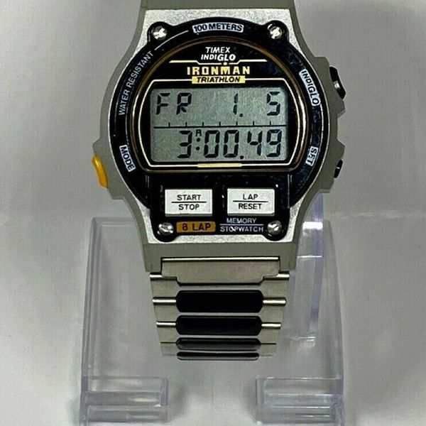 Timex Ironman Triathlon 8 Lap Watch | Vintage | Metal Bracelet ...