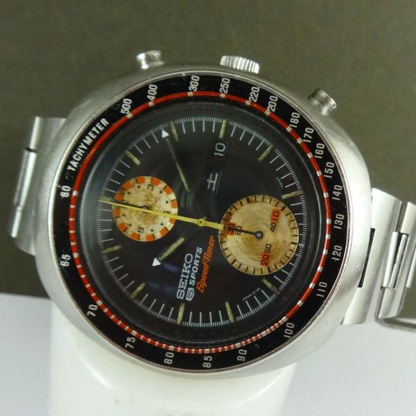 SEIKO UFO 5 Sports Speed Timer 6138-0011 Watch. Day/Date (Eng/Kanji) Ca ...