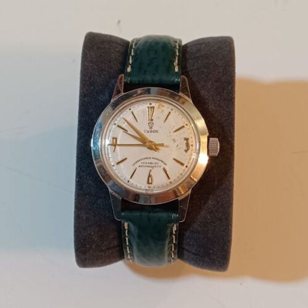 Vtg Tudor Small Rose Unbreakable Mainspring Incabloc Stainless Manual ...