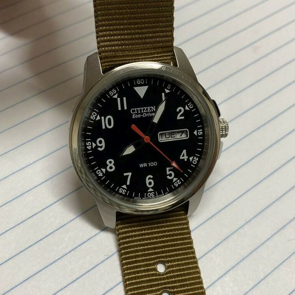 Citizen Military Field Watch Eco-Drive Solar BM8180-03E, Pre-Owned ...