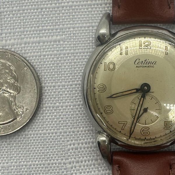 Vintage Swiss Certina Automatic Bump Watch Stainless 17J Kurth Freres S ...