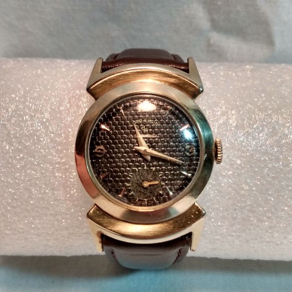 Rare Vintage 1950s Lord Elgin "Black Knight" Wind Up Wristwatch â Nice ...