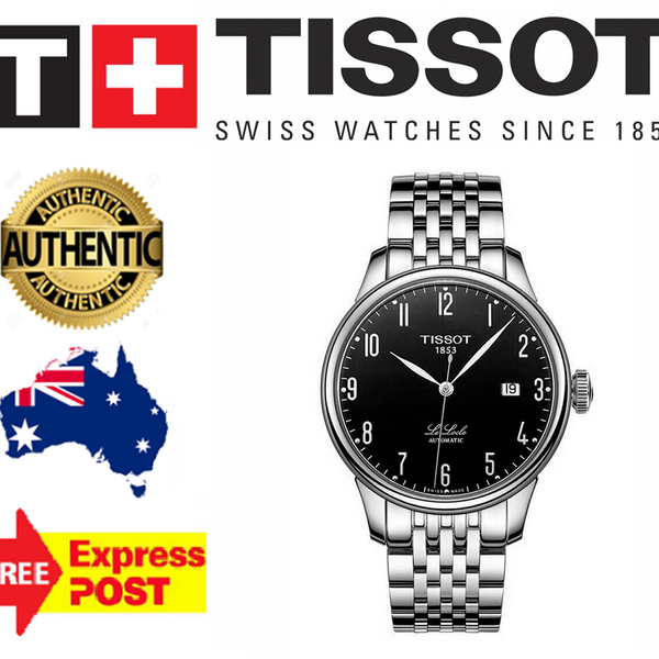 NEW TISSOT T41.1.483.52 T-CLASSIC LE LOCLE AUTOMATIC MENS WATCH 5 YR ...