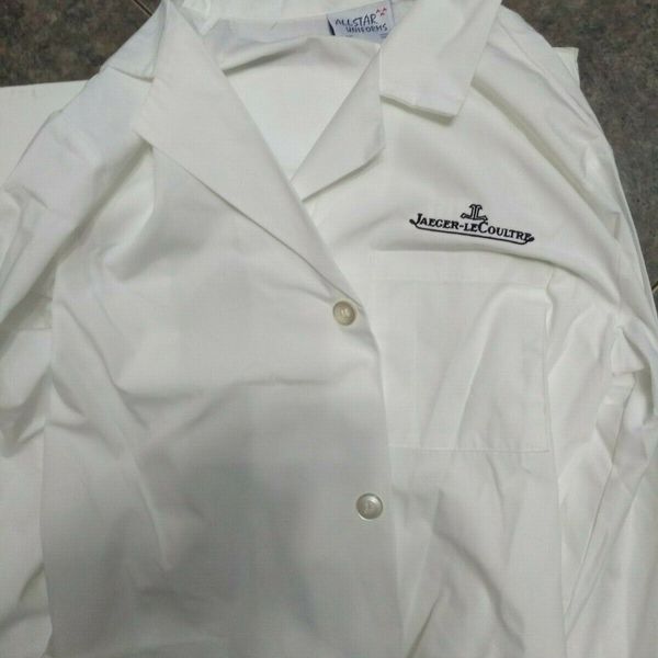 New Limited Edition JAEGER LE COULTRE Watchmaker White Lab Coat Size ...