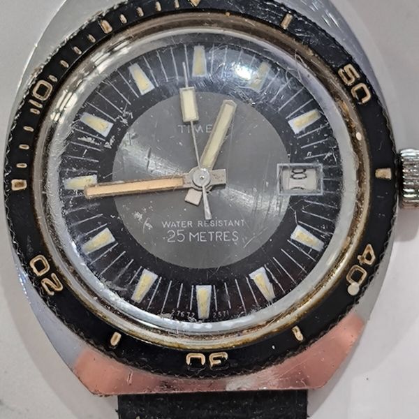 Vintage Timex Marlin Diver Style Men's Watch Works | WatchCharts ...