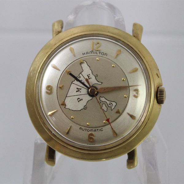 1950's Hamilton Transcontinental B 17 Jewel Automatic 14K Gold ...