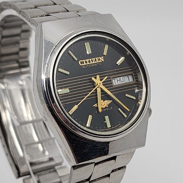 ORIGINAL Citizen 21 Jewels Eagle Mens Vintage Automatic Watch Day Date ...