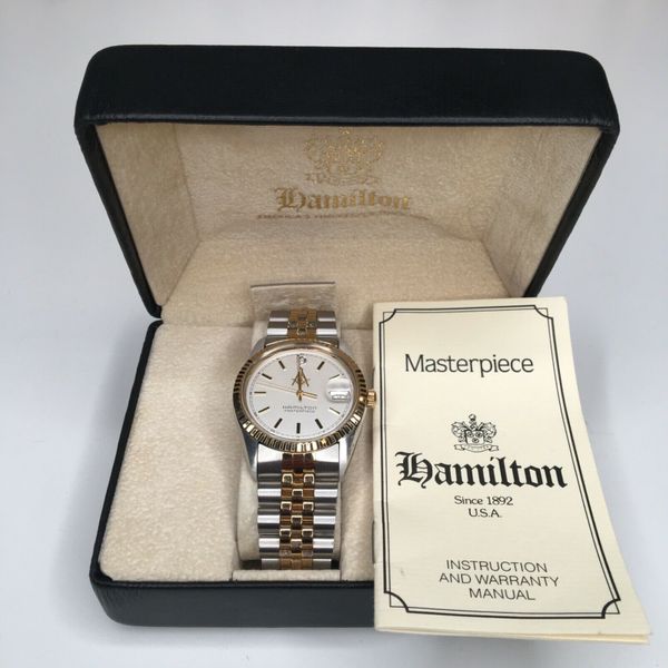 HAMILTON MASTERPIECE 8480A Mason MASONIC Lodge 107 LIMITED EDITION #26 ...