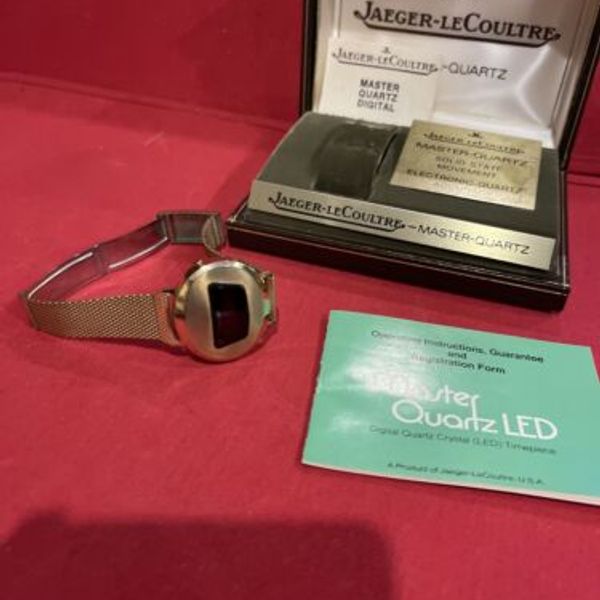 Vintage Jaeger LeCoultre Master Quartz Digital LED Men's Non Working ...