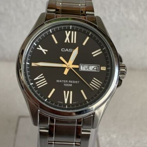 CASIO Men's Stainless Steel Bracelet Watch. MTP-1377. | WatchCharts