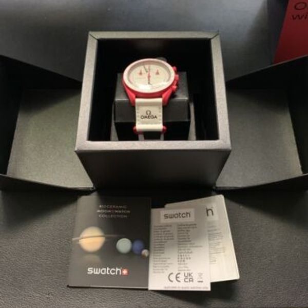 Swatch x Omega Mission To Mars Bioceramic Moonswatch BRAND NEW IN BOX ...