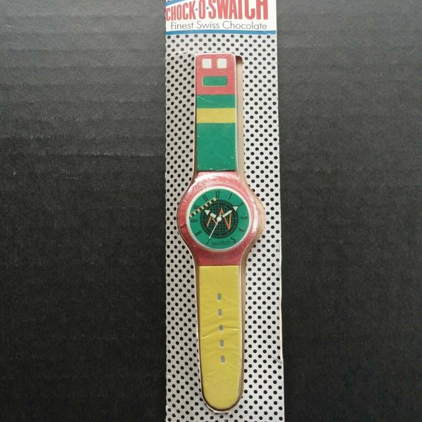 Rare Vintage CHOCK-O-SWATCH Chocolate Swatch Watch Advertising in ...