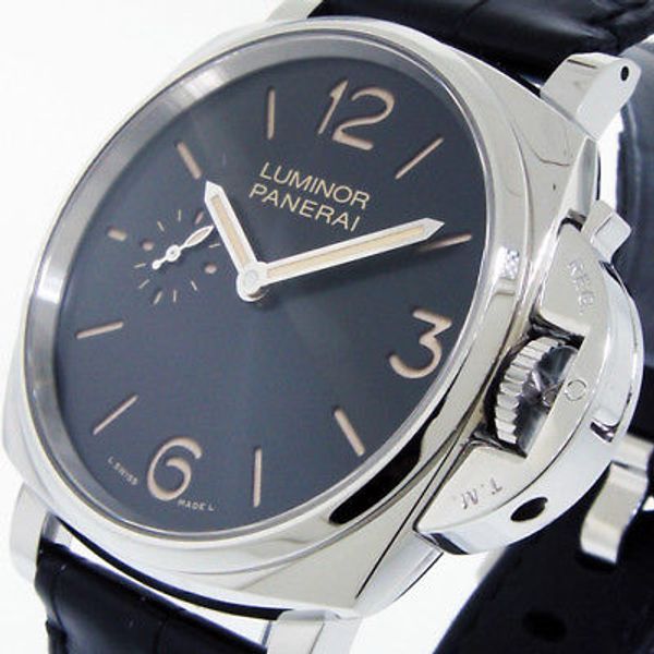 PANERAI PAM 676 LUMINOR DUE 3 DAYS 42 mm ACCIAIO BLACK PAM 00676 ...
