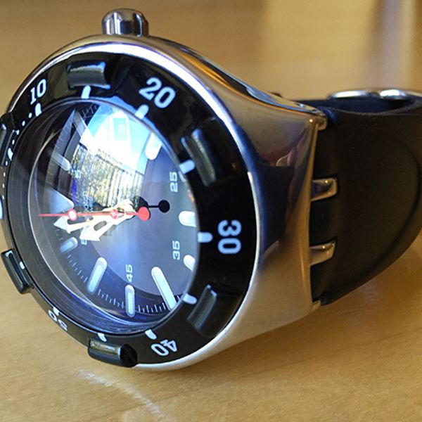 Swatch Irony Scuba Professional 200 YDS407 Ripple Domed Diver ...