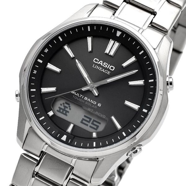 CASIO LINEAGE LCW-M100TSE-1AJF Titanium Analog Digital Radio Solar ...