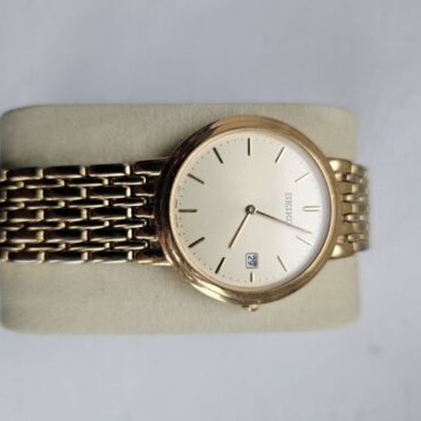 SEIKO V739-0A50 Gold Coloured Vintage Watch | WatchCharts Marketplace