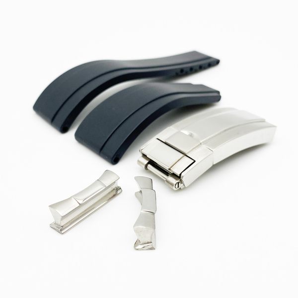 Rolex Rolex Rubber Band Rubber Belt Rubber RUBBER Flash Fit End Link ...