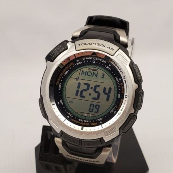 CASIO SPORT PATHFINDER PAW-1300 TOUGH SOLAR DIGITAL MEN'S WATCH TRIPLE ...