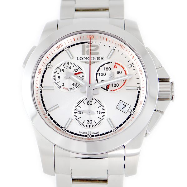 Battery replaced LONGINES Longines Conquest Jumping Chronograph L3.701. ...