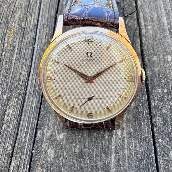 Vintage 18k solid Gold OMEGA Big Jumbo 38 mm cal. 266 Swiss watch 52's ...