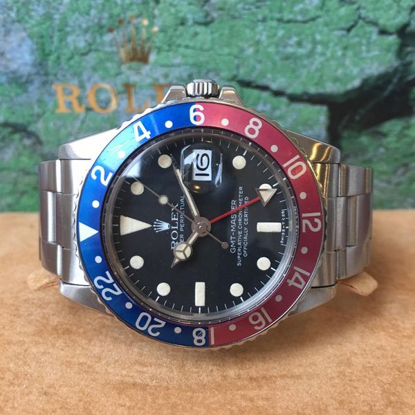 Rolex 1675 GMT Pepsi, Pink/Purlple Bezel, Patina matte dial | WatchCharts