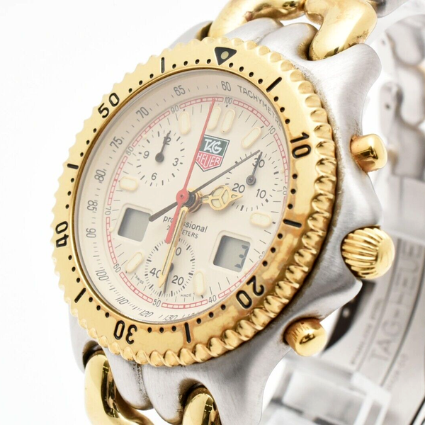 [Near Mint] TAG HEUER CG1123-0 SENNA SEL S/el Chronograph Men Watch ...