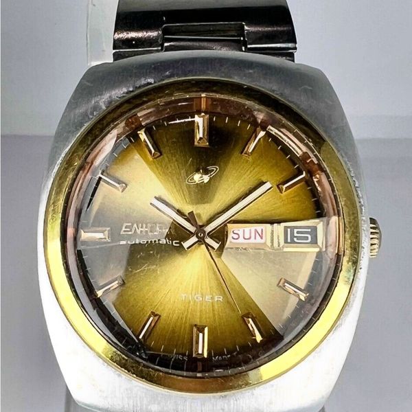 ⚡️Very rare Enicar oversize automatic day-date men’s watch vintage ...