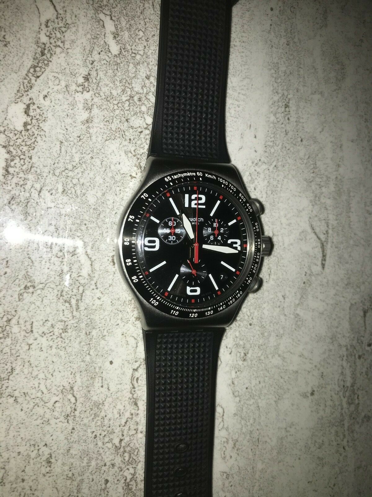 Swatch Irony Very Dark Grid YVS461 | WatchCharts Marketplace