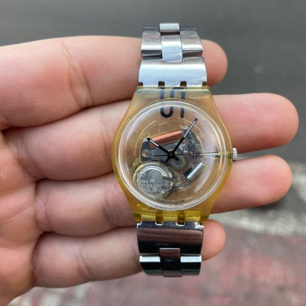 SWATCH SKELETON SWISS MADE 34MM MENS WATCH VERY RARE | WatchCharts ...