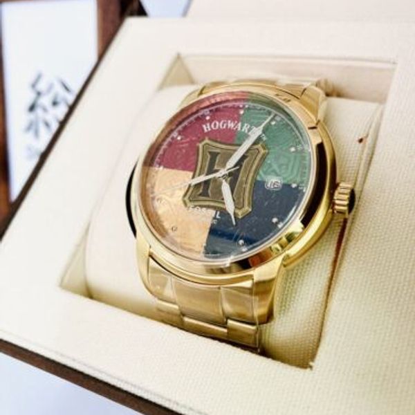 Fossil Harry Potter Collaboration Wrist Watch LE1157 LIMITED MENS Gold ...