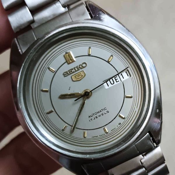 Vintage Seiko 5 automatic Grey dial watch 17 jewels Cal 6309 | WatchCharts Marketplace