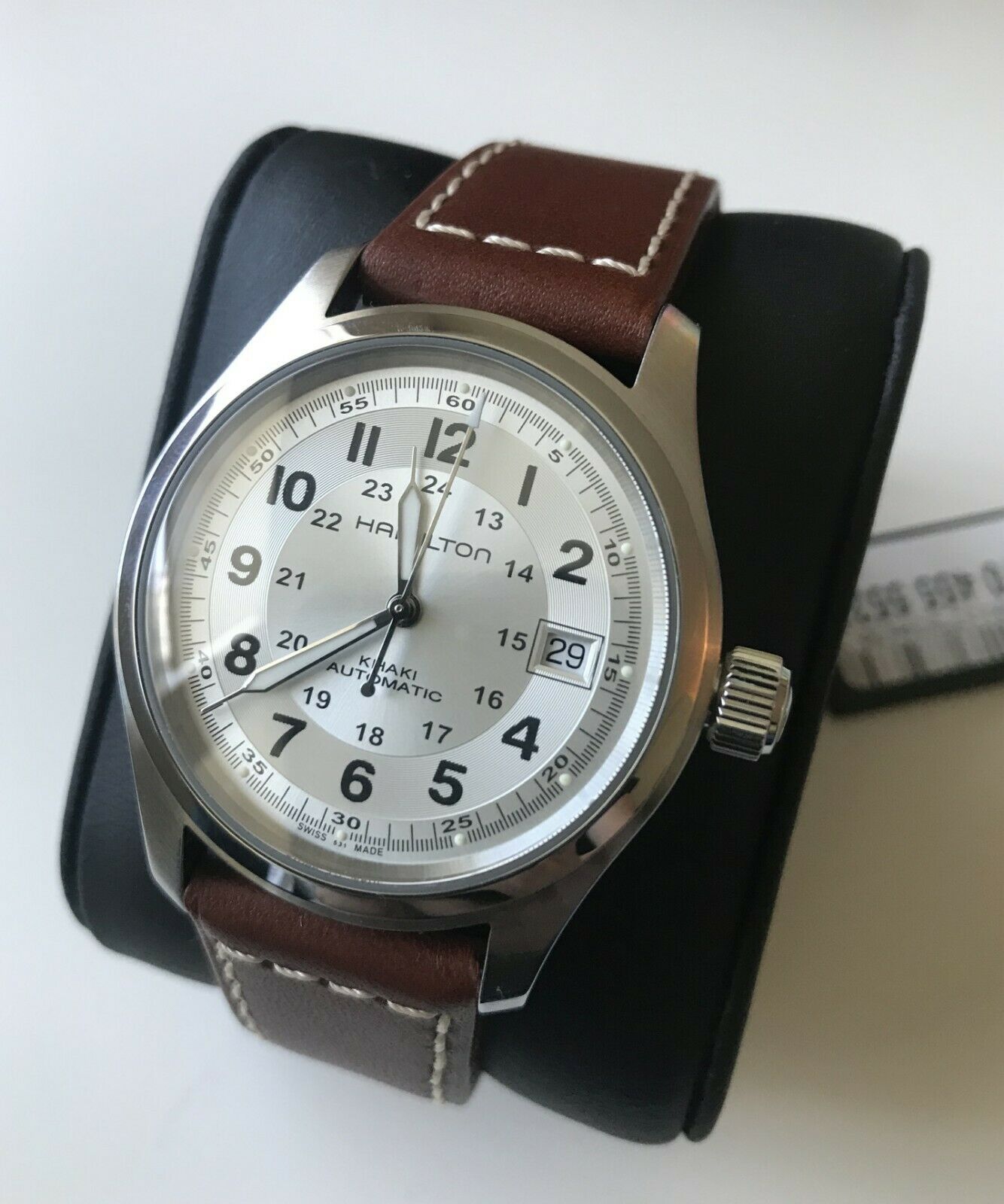 Hamilton Khaki Automatic 38mm Silver Dial Men's Watch H70455553 ...