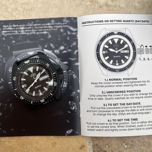 CWC SBS divers watch 2025 PVD black day/date | WatchCharts Marketplace