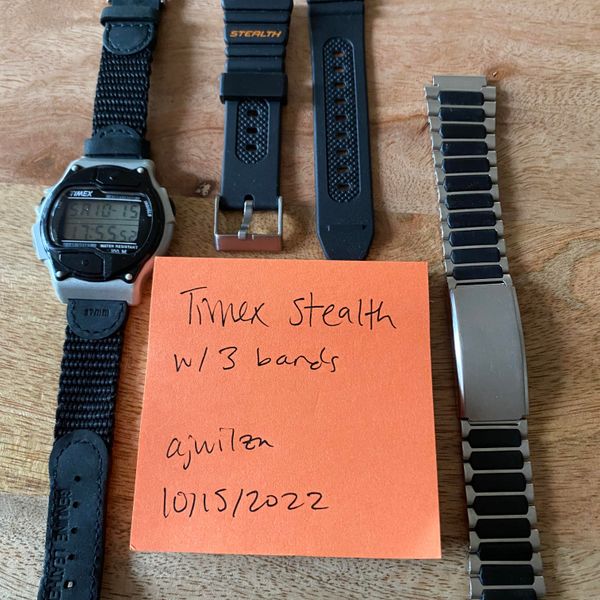 [WTS] vintage Timex Stealth with 3 authentic straps - the "Heat" watch ...