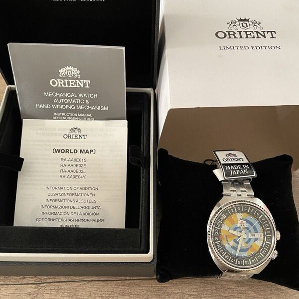 Orient World Map - Limited Edition RA-AA0E04Y | WatchCharts Marketplace