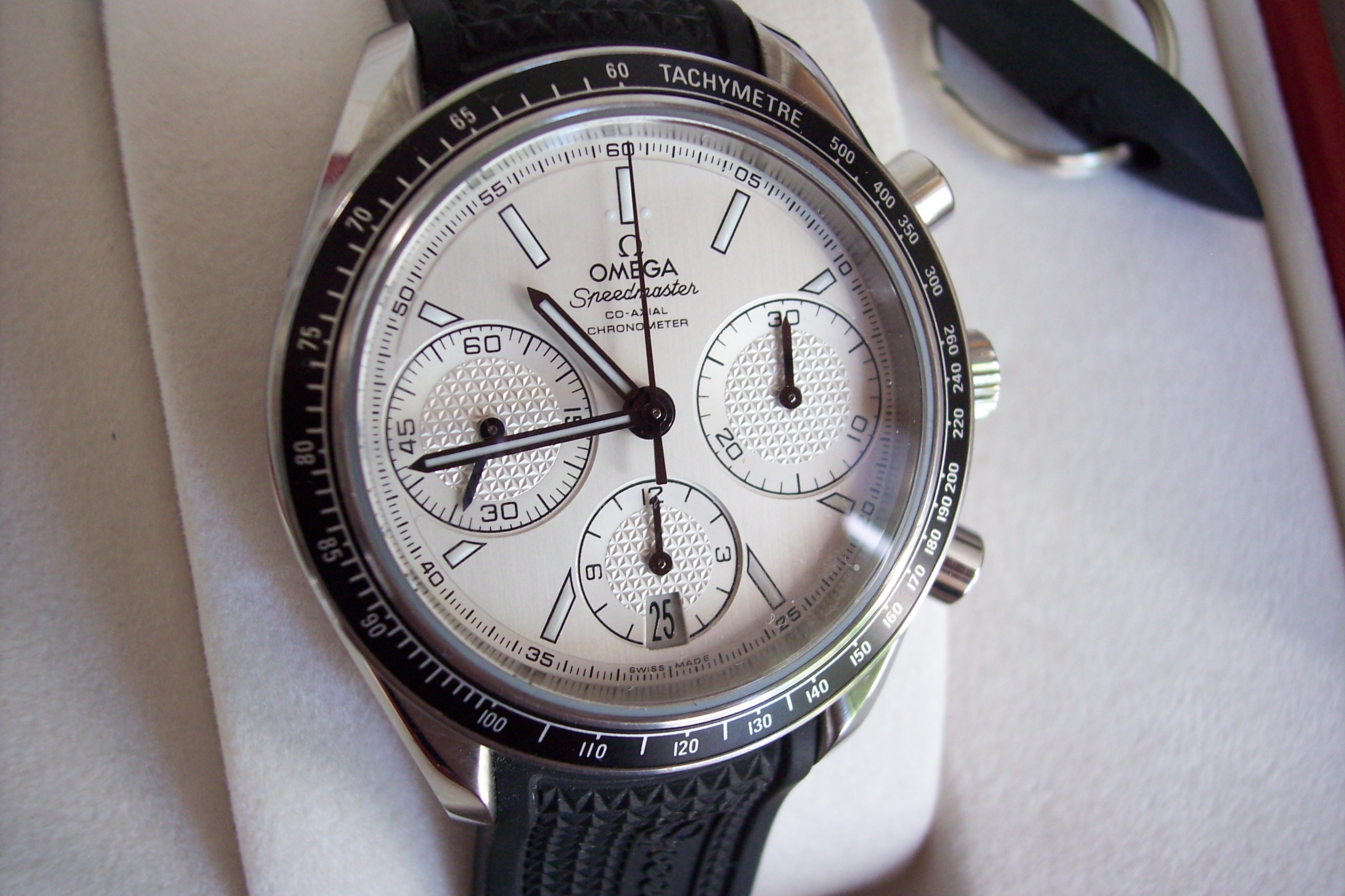F.S. Omega Speedmaster Racing Co-Axial Column Wheel Chronograph $2700 ...