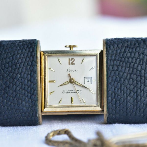 1950s Laco Bruchsicher Antimagnetic Ermeto Purse Watch | WatchCharts ...